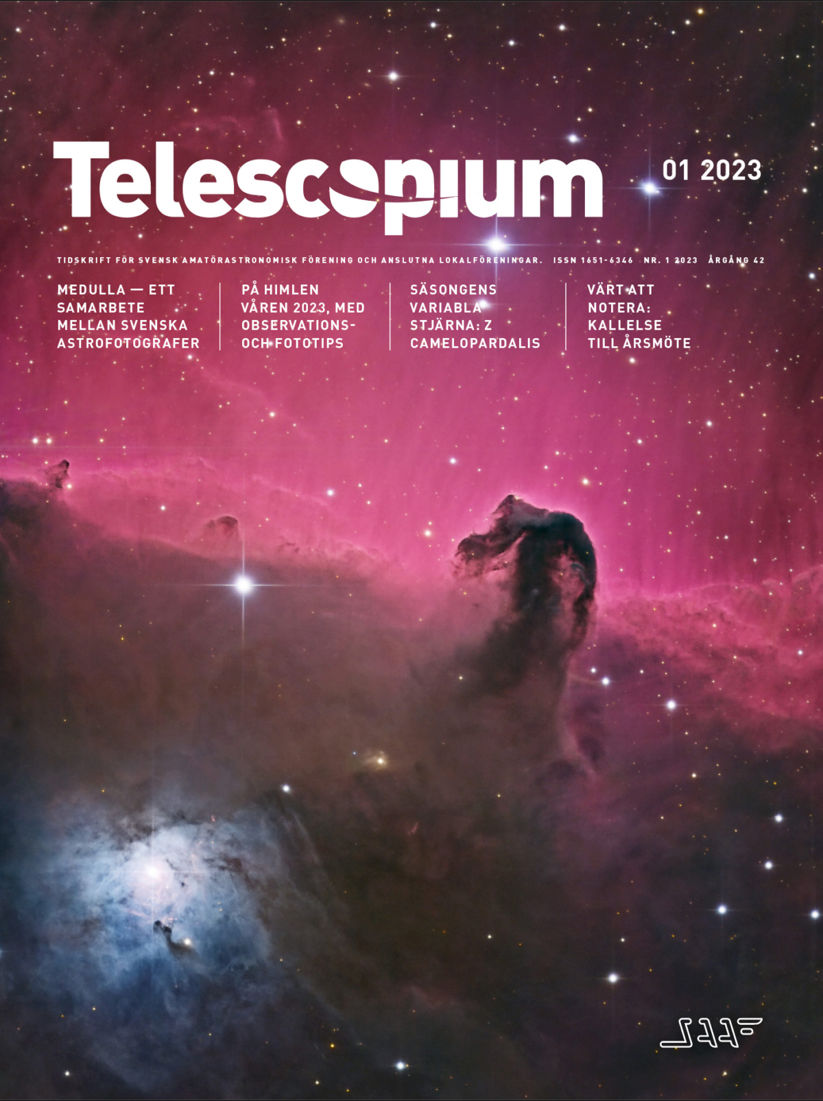 Telescopium nr 1 2023 ute snart! - Svensk AmatörAstronomisk Förening